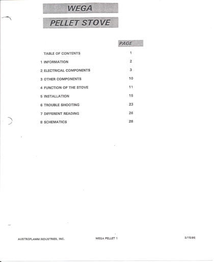 Austroflamm Wega Tech Manual - Pellet_awtm – WoodHeatStoves.com