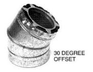 High Temp 30° Offset (sold by pair)_10WHT030 – WoodHeatStoves.com