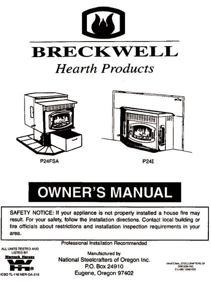 Breckwell P24 1999 User Manual - Pellet_bp241999 – WoodHeatStoves.com