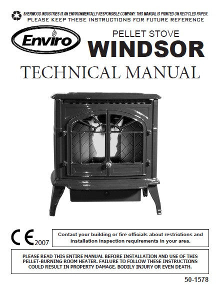 Enviro Windsor 2007 Tech Manual - Pellet_EWSM07 – WoodHeatStoves.com